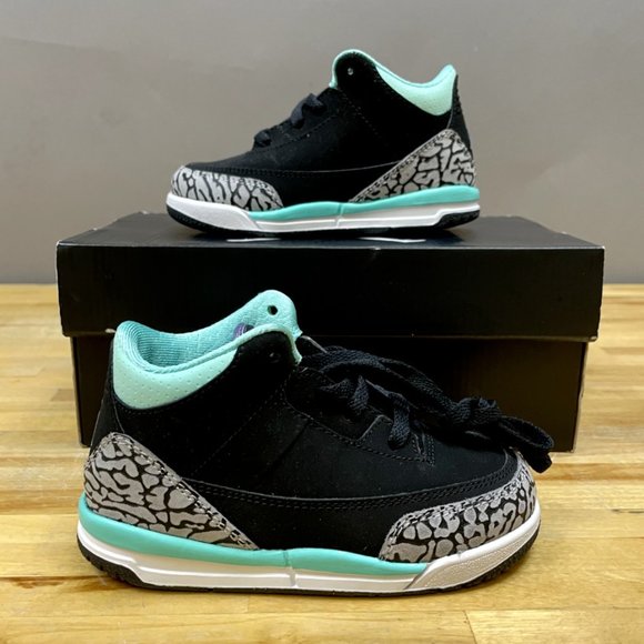 Jordan | Shoes | Jordan 3 Retro Gt Black Turquoise Mint Green Cement ...